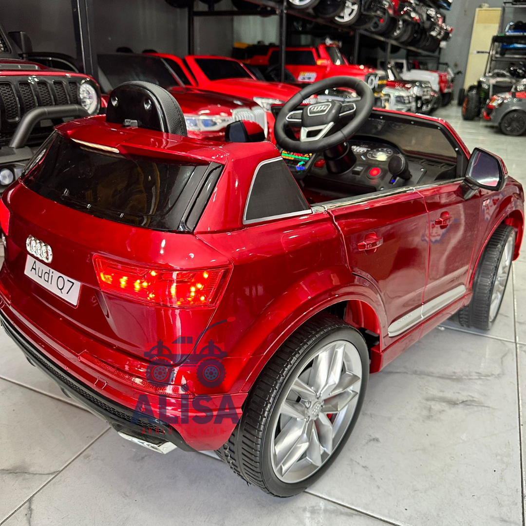 Kırmızı Audi Q7 Lisanslı 12V Kırmızı Akülü Araba - Antalya Akülü Araba